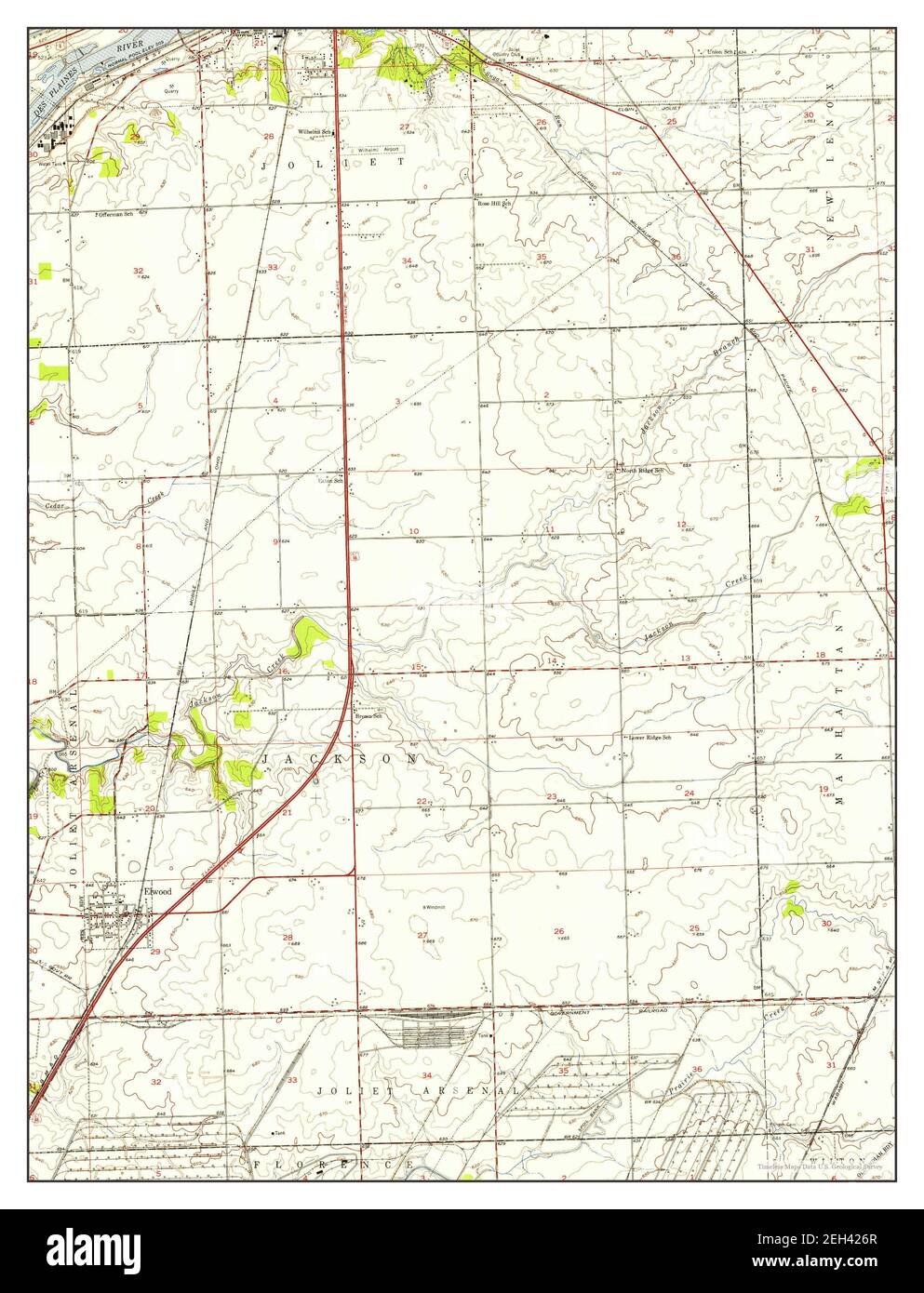 Elwood map hi-res stock photography and images - Alamy