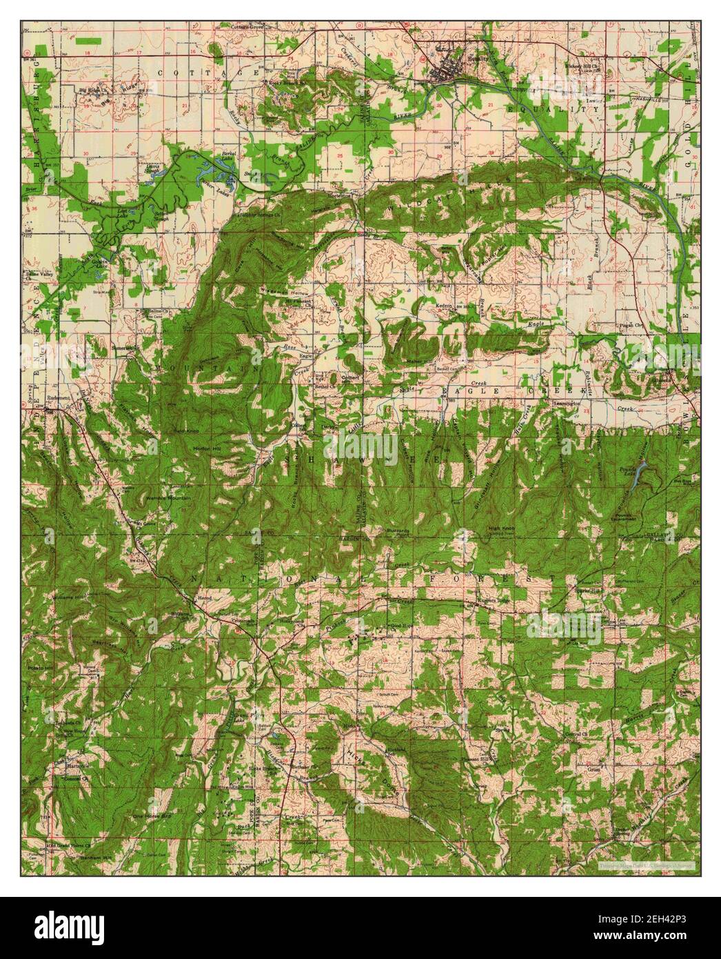 Equality, Illinois, map 1959, 1:62500, United States of America by ...