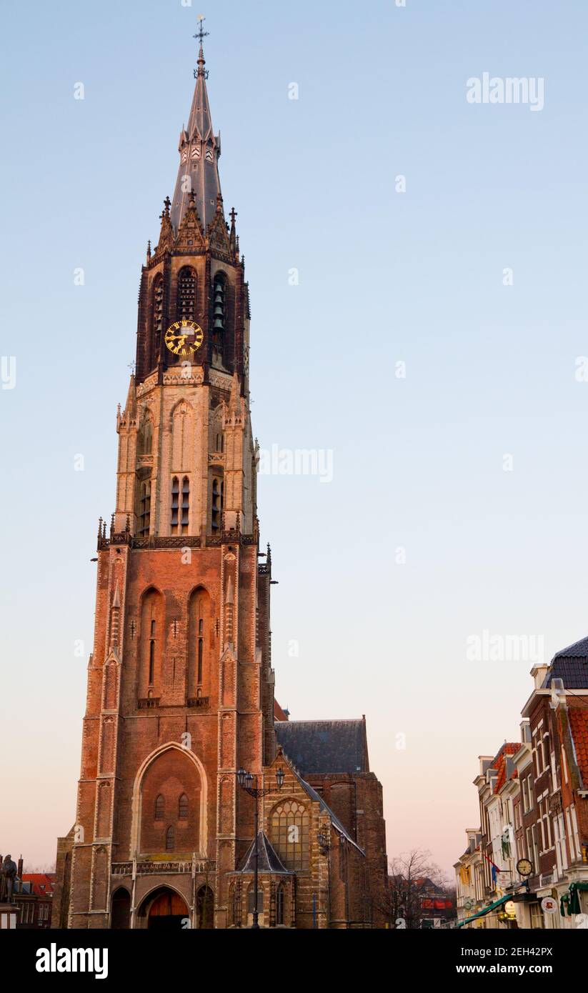 delft new church Stock Photo - Alamy