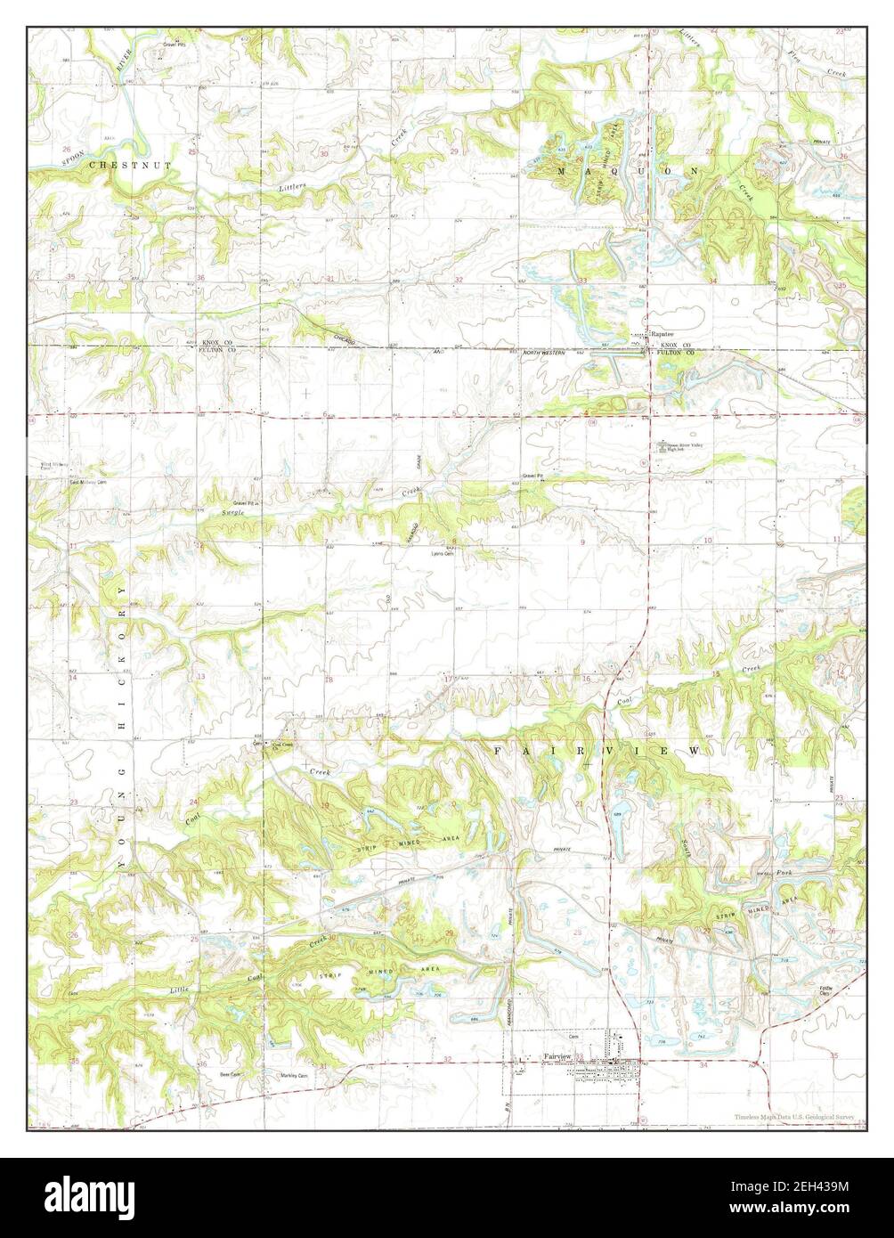 Fairview, Illinois, map 1974, 1:24000, United States of America by ...