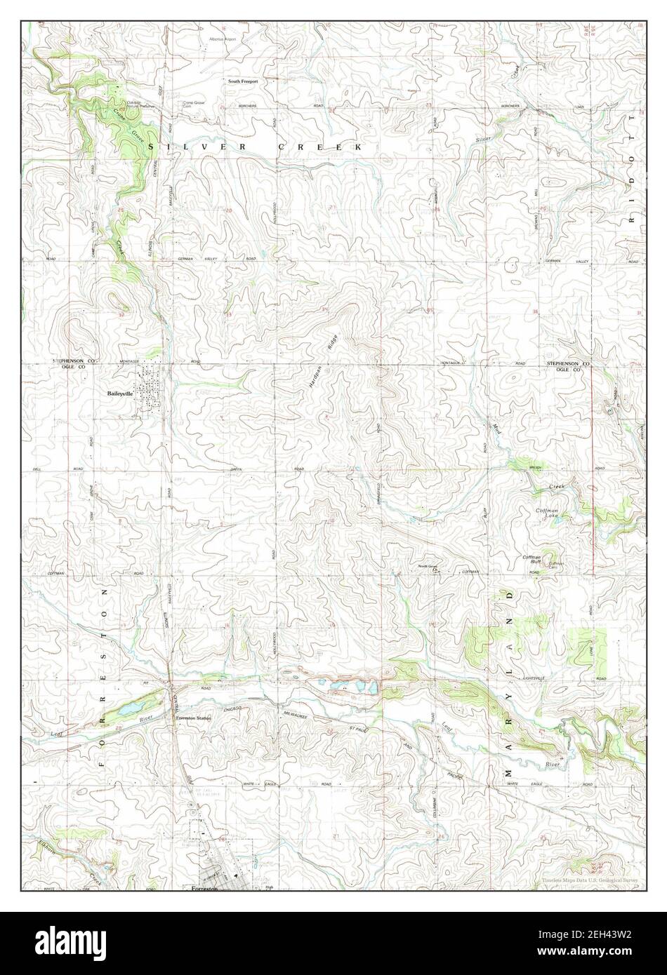 Map of forreston hi-res stock photography and images - Alamy