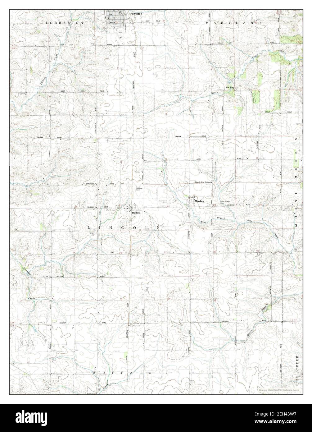 Map of forreston hi-res stock photography and images - Alamy