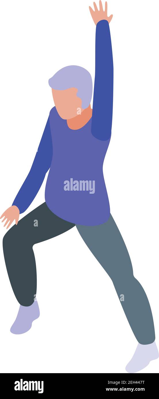 Fitness training icon. Isometric of fitness training vector icon for ...