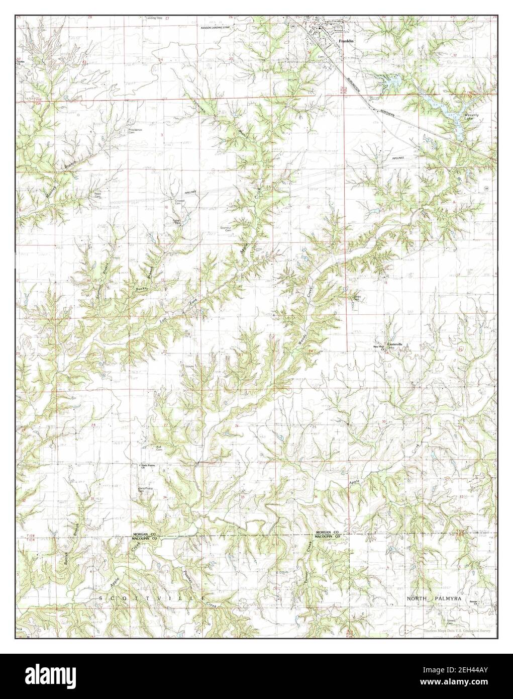 Franklin, Illinois, map 1983, 1:24000, United States of America by ...