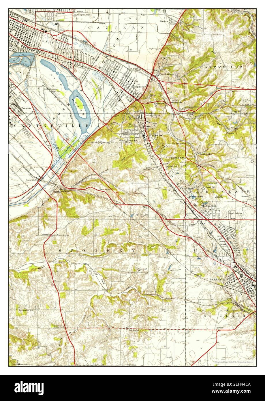 French Village, Illinois, map 1931, 1:24000, United States of America ...