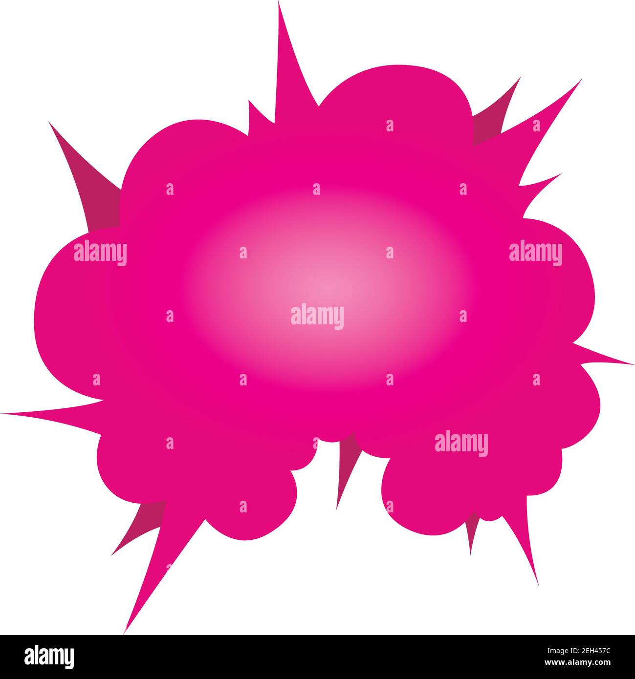 Cartoon explosion icon. Isometric illustration of cartoon explosion ...