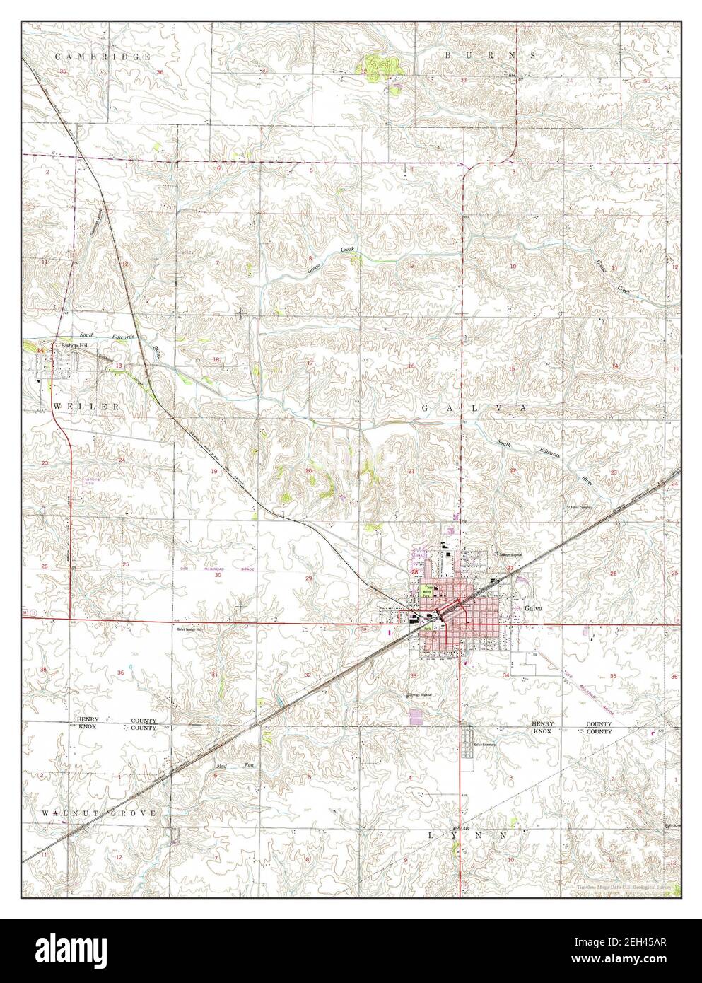 Map of galva hi-res stock photography and images - Alamy