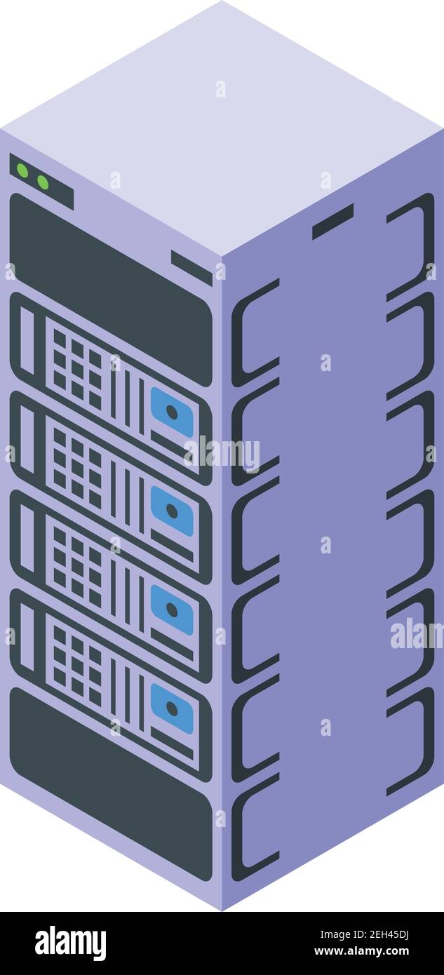 Customer database network icon. Isometric of customer database network vector icon for web ...