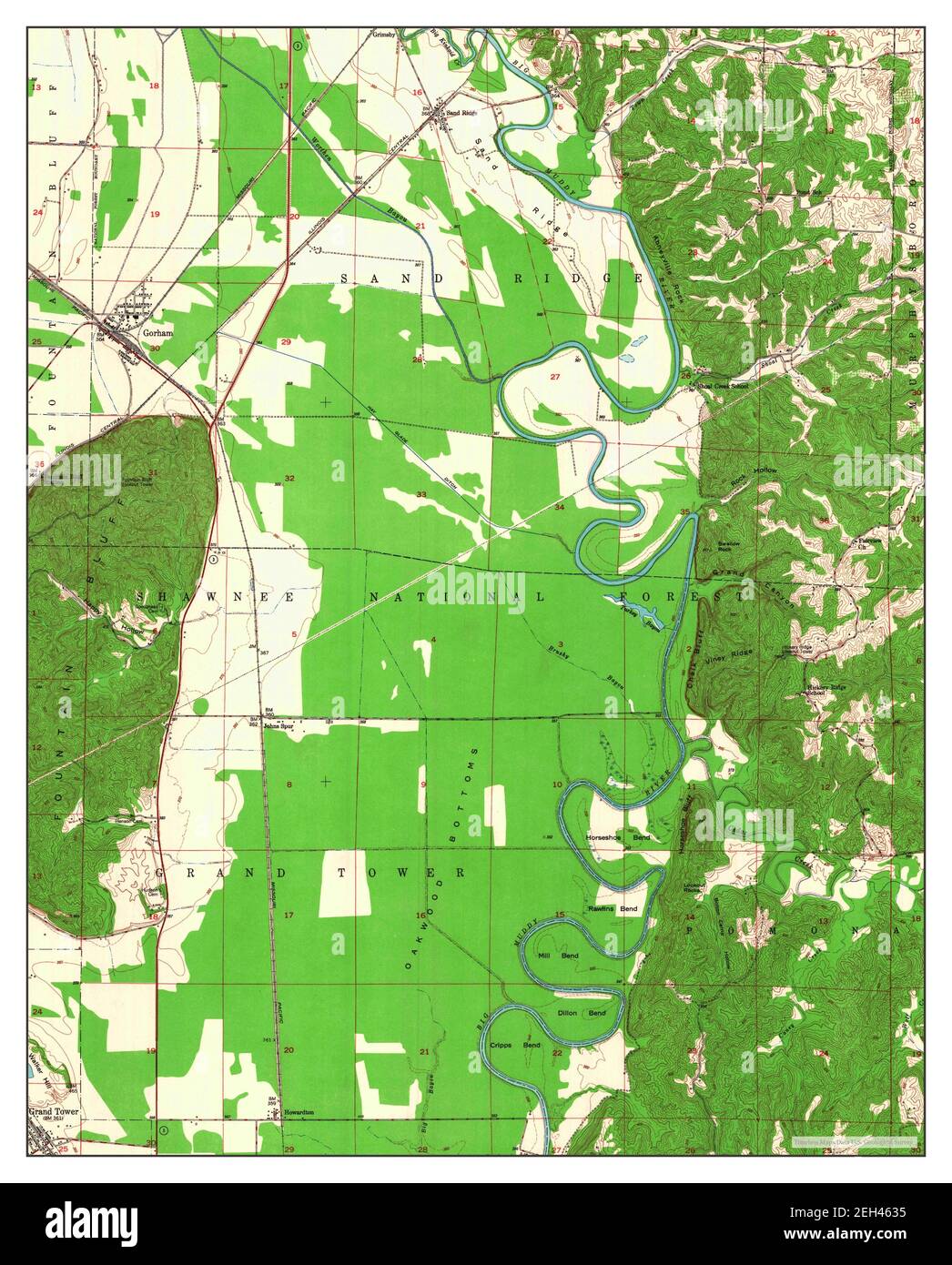 Map of gorham Cut Out Stock Images & Pictures - Alamy