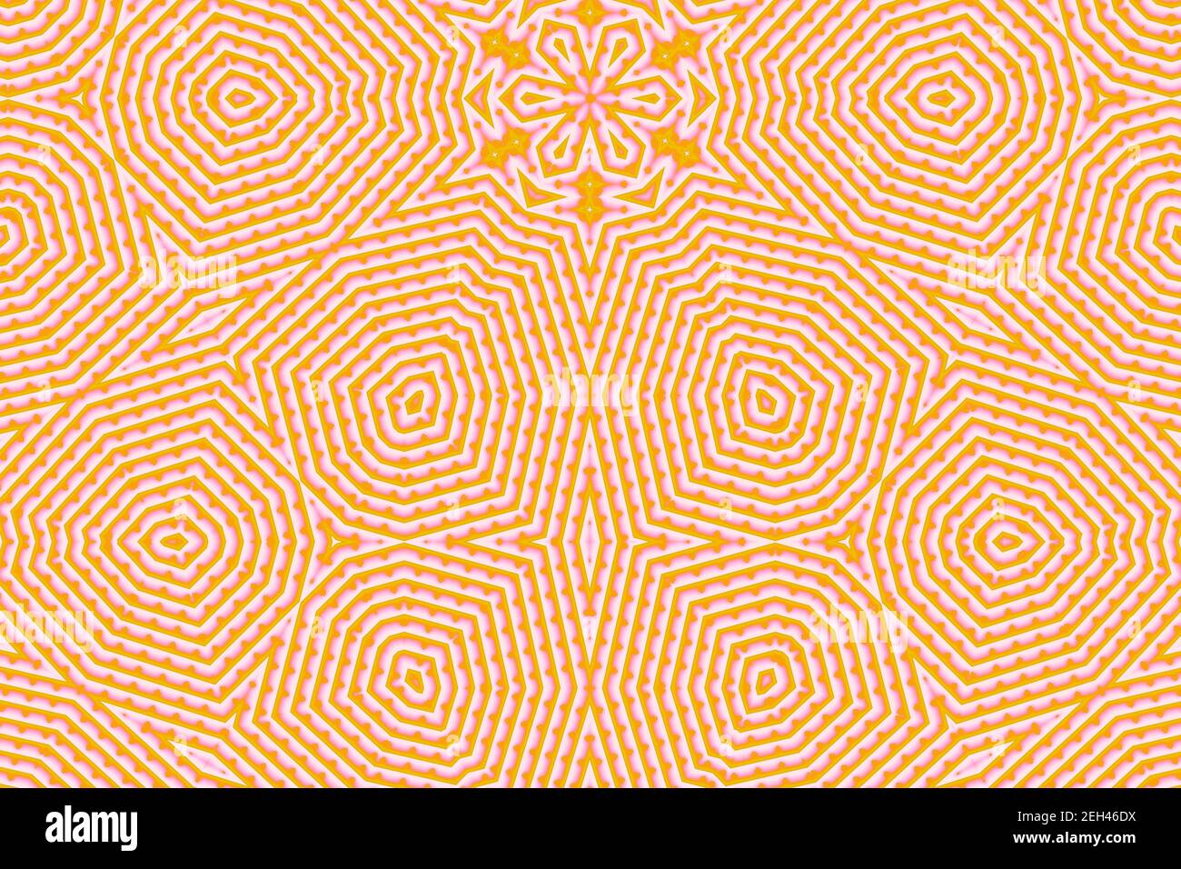 Beautiful wallpaper illustration with abstract circular patterns in orange color Stock Photo - Alamy