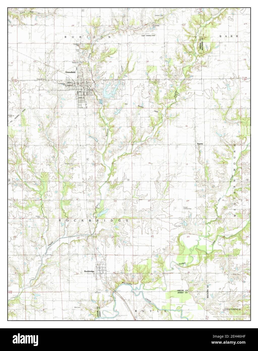 Greenfield, Illinois, map 1983, 1:24000, United States of America by ...