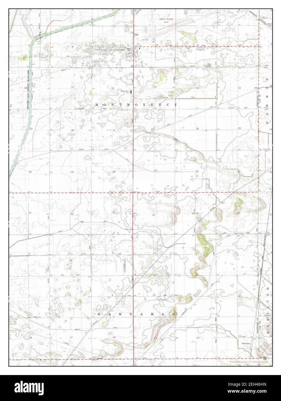 Hahnaman, Illinois, map 1982, 1:24000, United States of America by ...