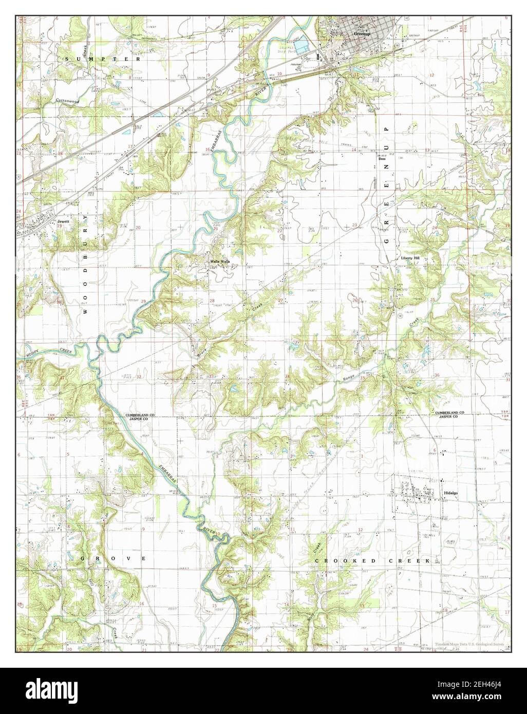 Greenup, Illinois, map 1985, 1:24000, United States of America by ...