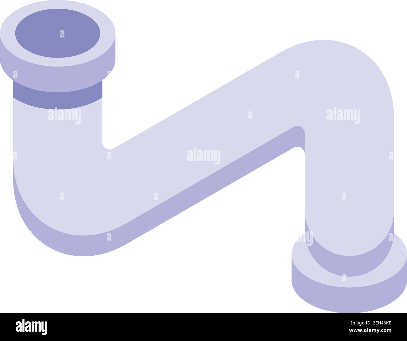 Plastic industrial pipe icon. Isometric of plastic industrial pipe ...