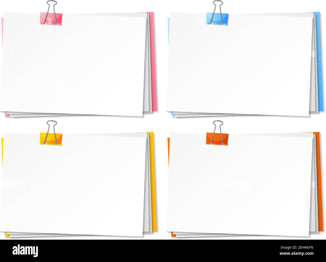Binder clip clipart Stock Vector Images - Alamy