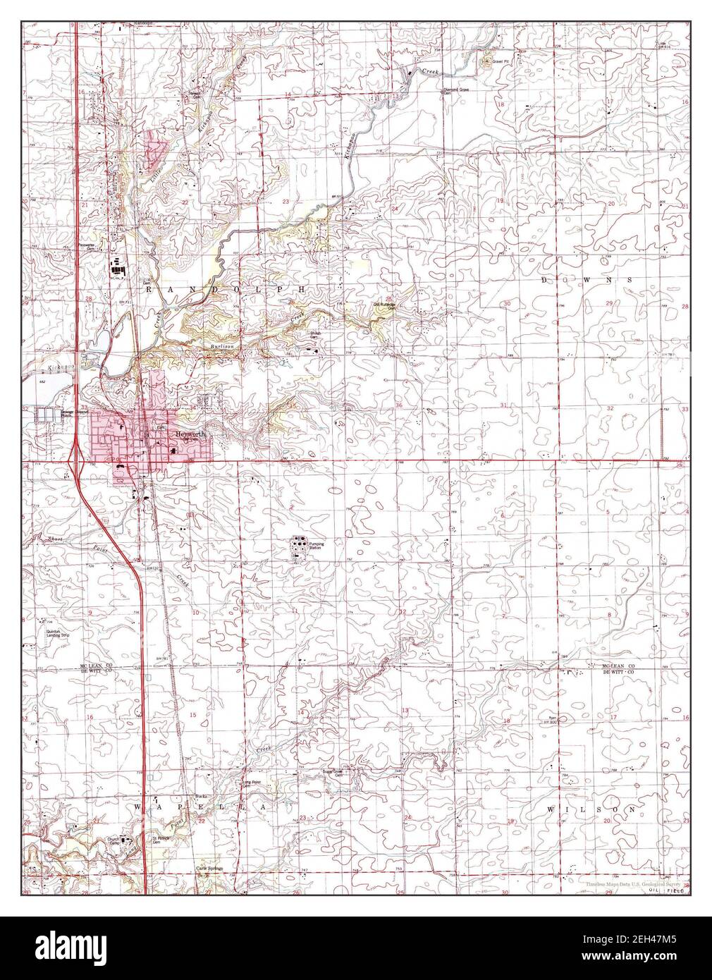 Heyworth, Illinois, map 1998, 1:24000, United States of America by ...