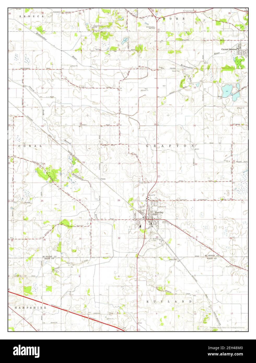 Map of huntley hi-res stock photography and images - Alamy