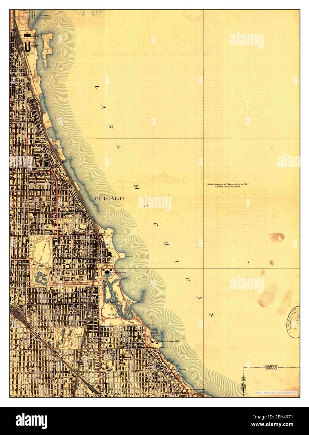 Jackson Park, Illinois, map 1929, 1:24000, United States of America by ...