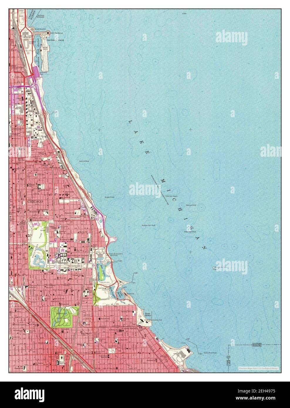 Jackson Park, Illinois, map 1963, 1:24000, United States of America by ...