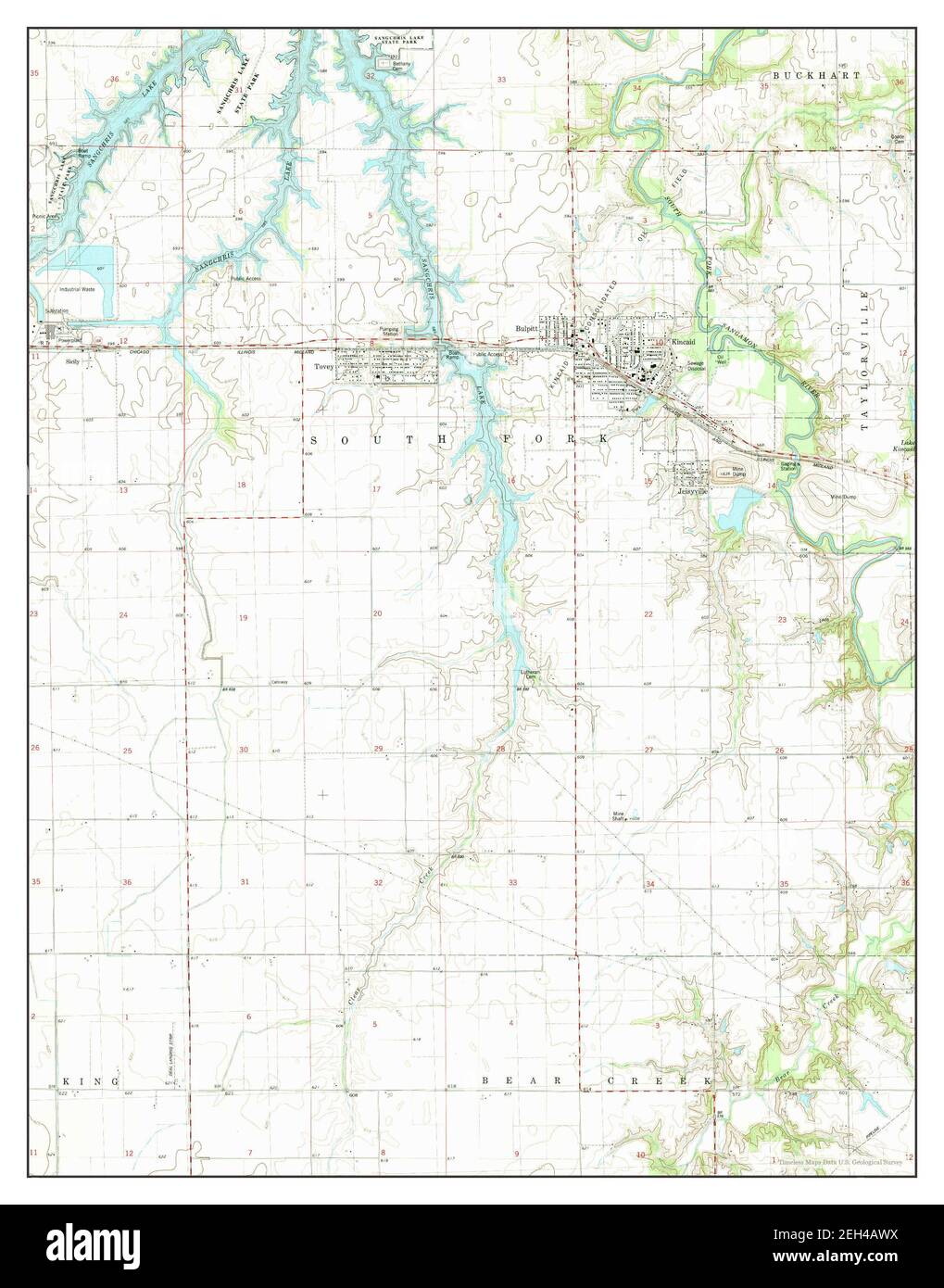 Map of kincaid Cut Out Stock Images & Pictures - Alamy