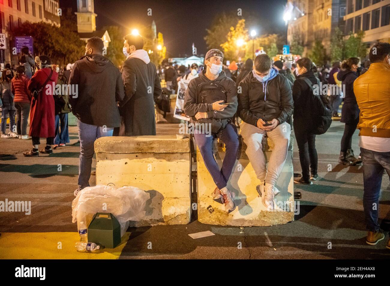 Election Night 2020 in Washington DC Stock Photo - Alamy