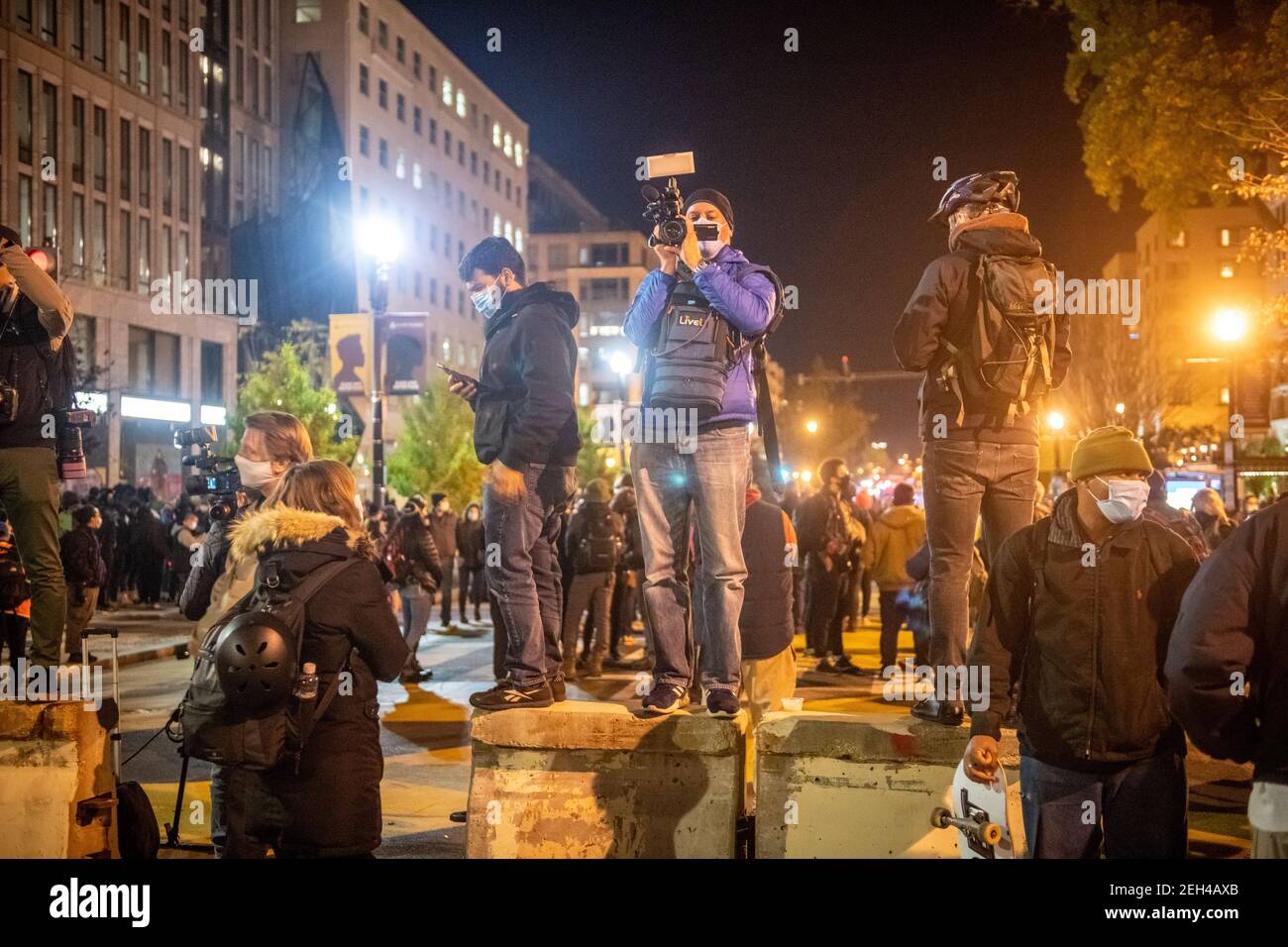 Election Night 2020 in Washington DC Stock Photo - Alamy