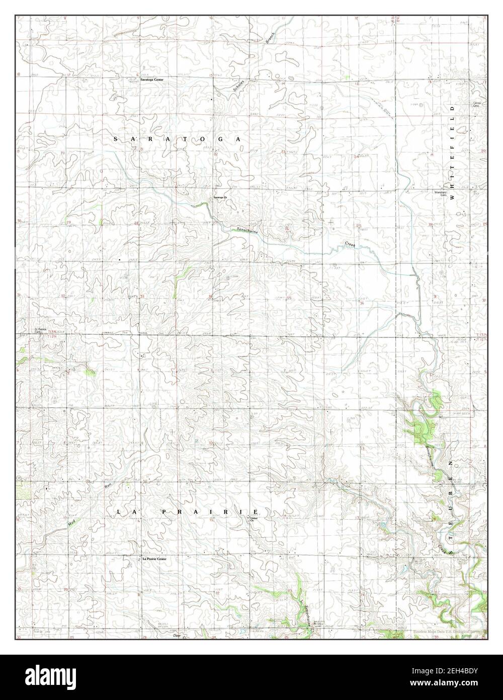 La Prairie Center, Illinois, map 1983, 1:24000, United States of ...