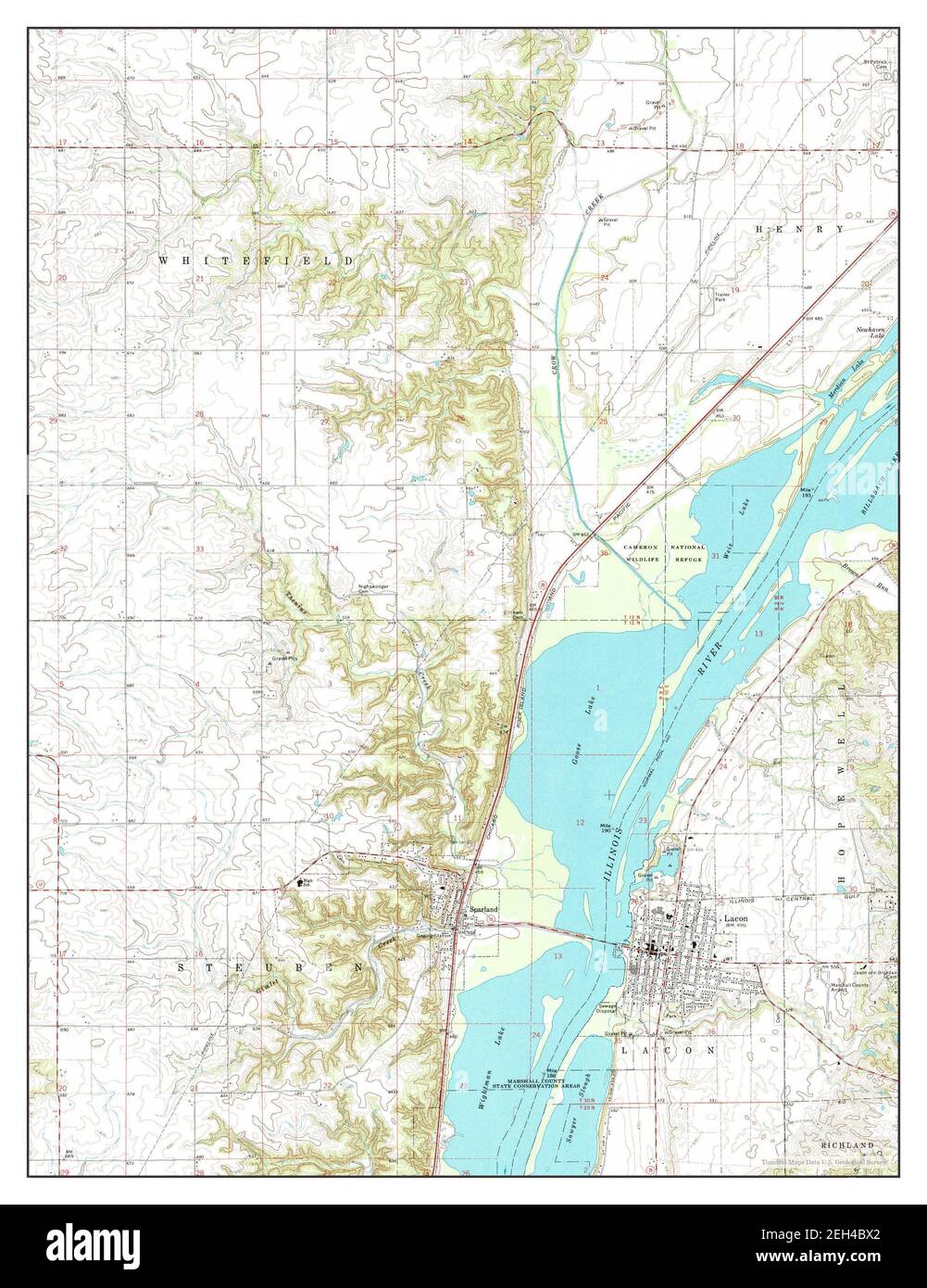 Lacon, Illinois, map 1972, 1:24000, United States of America by ...