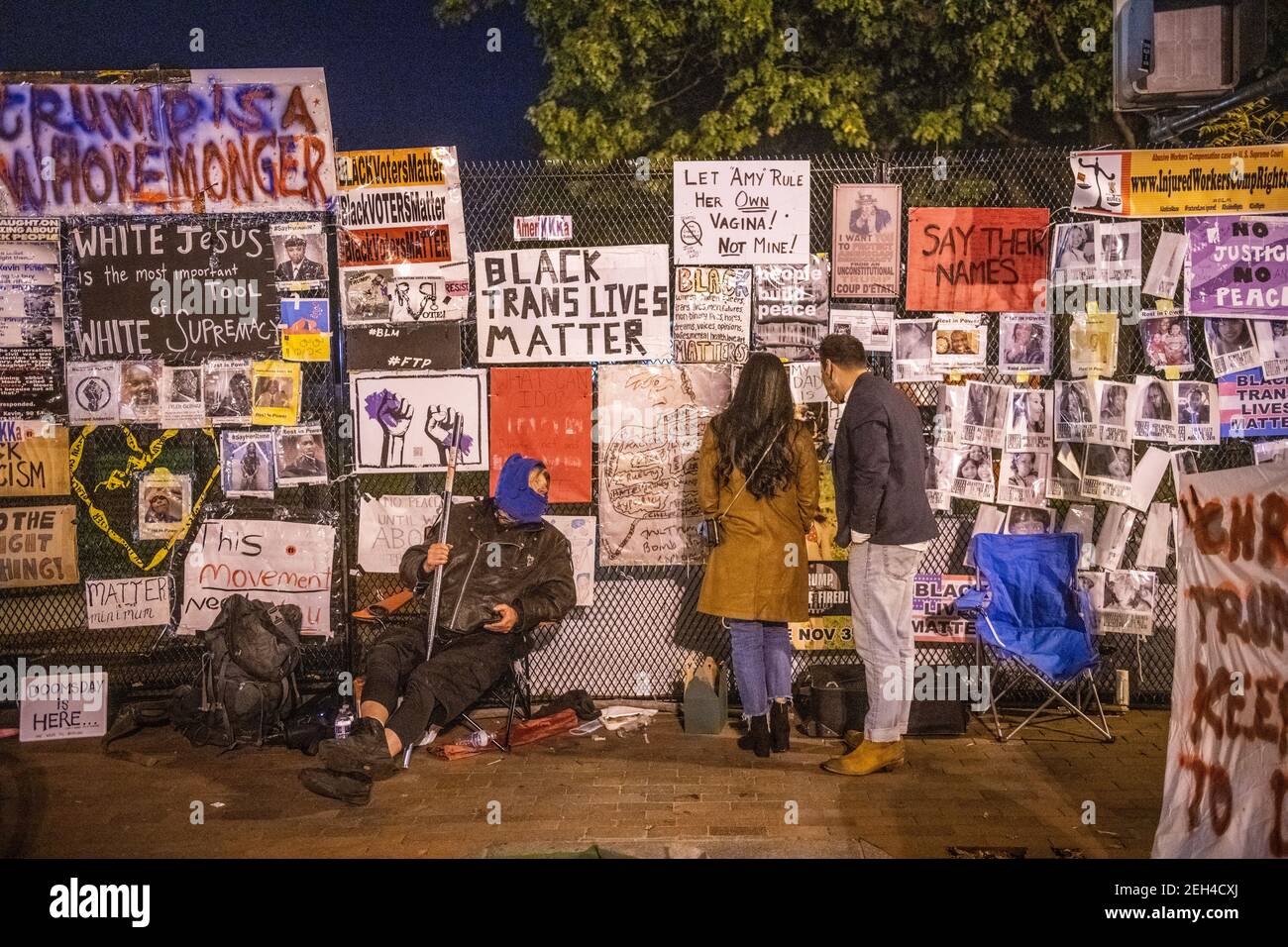 Election Night 2020 in Washington DC Stock Photo - Alamy