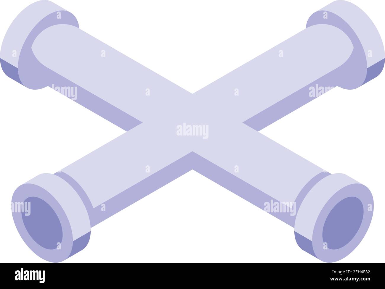 Sewer cross pipe icon. Isometric of sewer cross pipe vector icon for ...