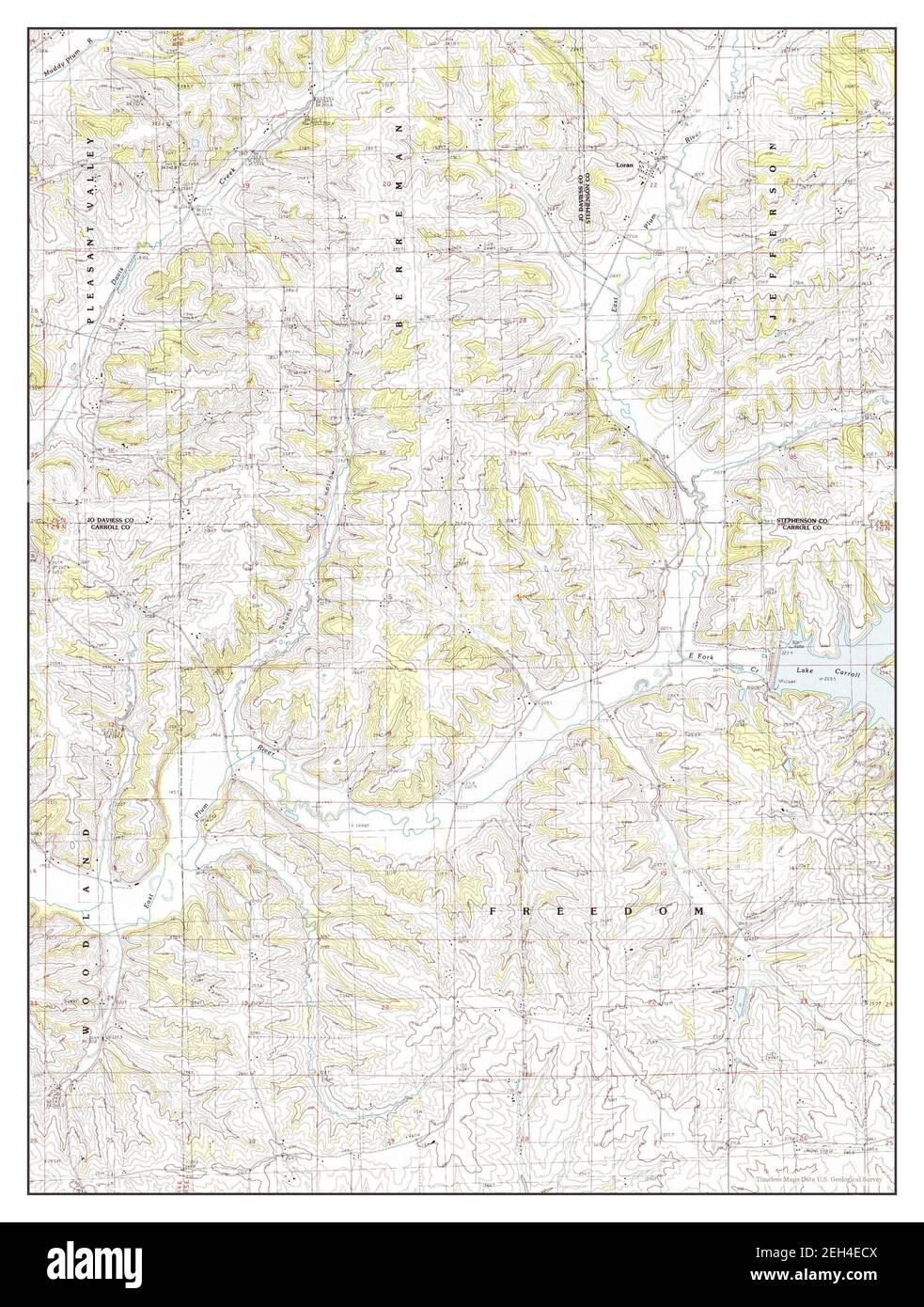 Loran, Illinois, map 1985, 1:24000, United States of America by ...