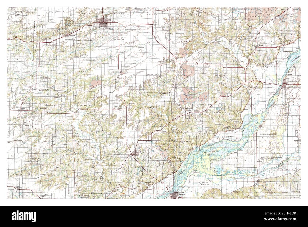 Macomb, Illinois, map 1989, 1:100000, United States of America by ...