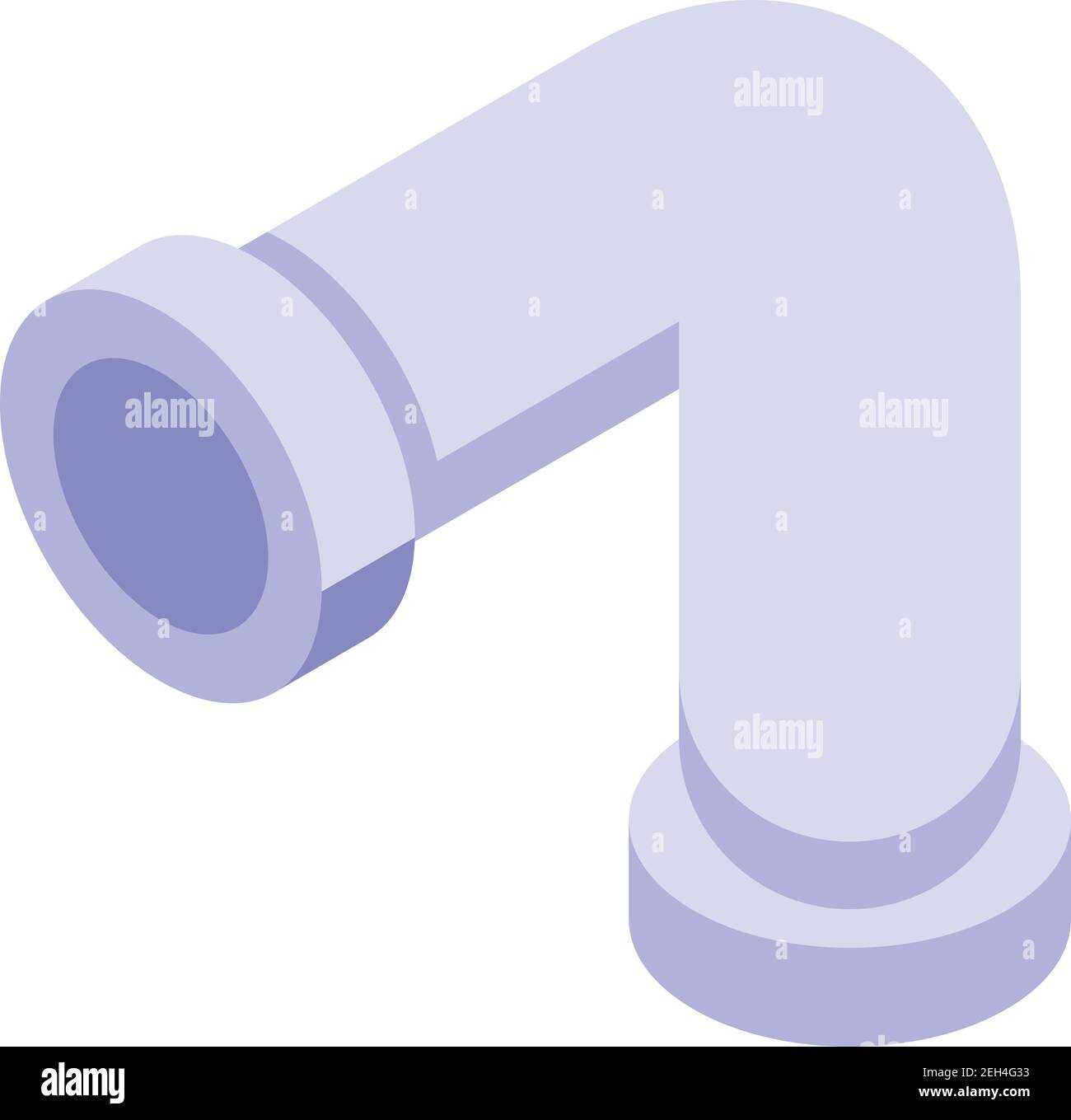 Flange sewer pipe icon. Isometric of flange sewer pipe vector icon for ...