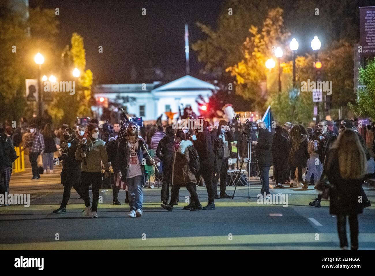 Election Night 2020 in Washington DC Stock Photo - Alamy
