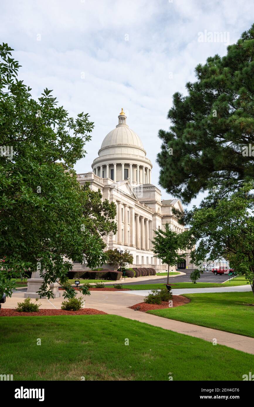 Little Rock, Arkansas, USA at the state capitol and park Stock Photo ...