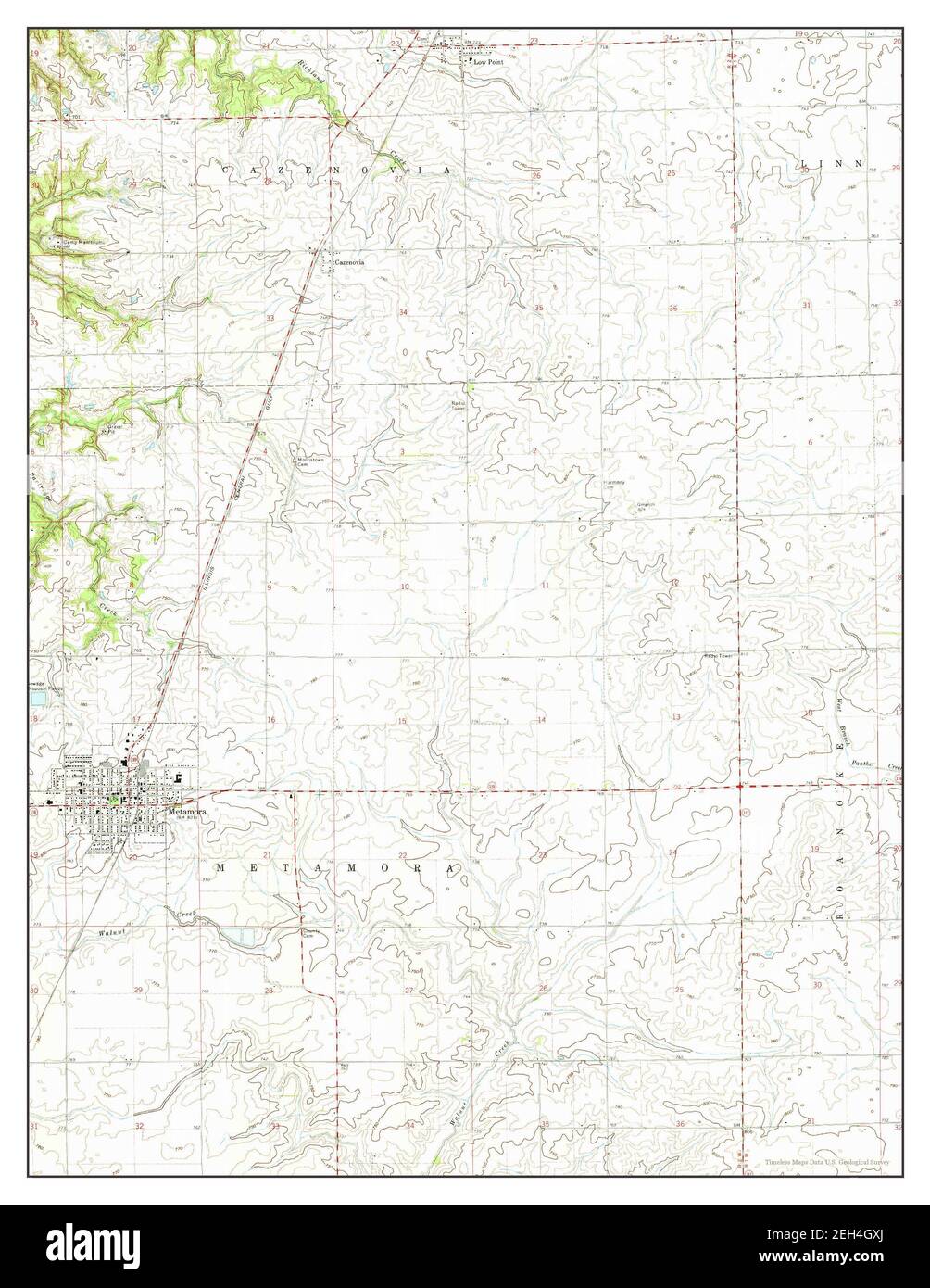 Metamora, Illinois, map 1972, 1:24000, United States of America by ...