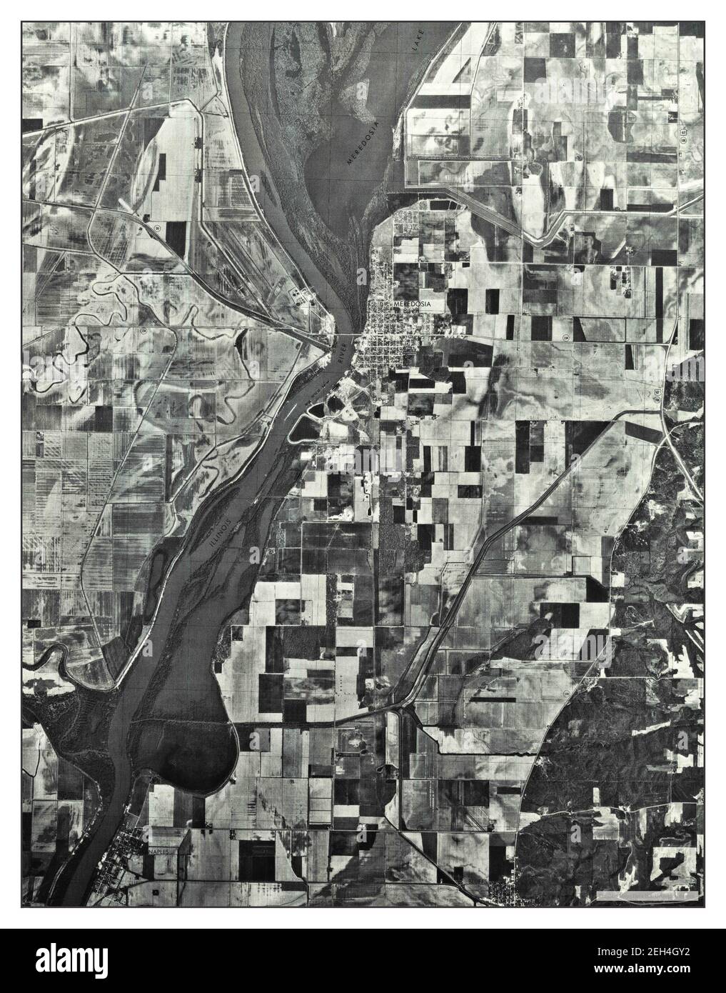 Meredosia SE, Illinois, map 1975, 1:24000, United States of America by ...