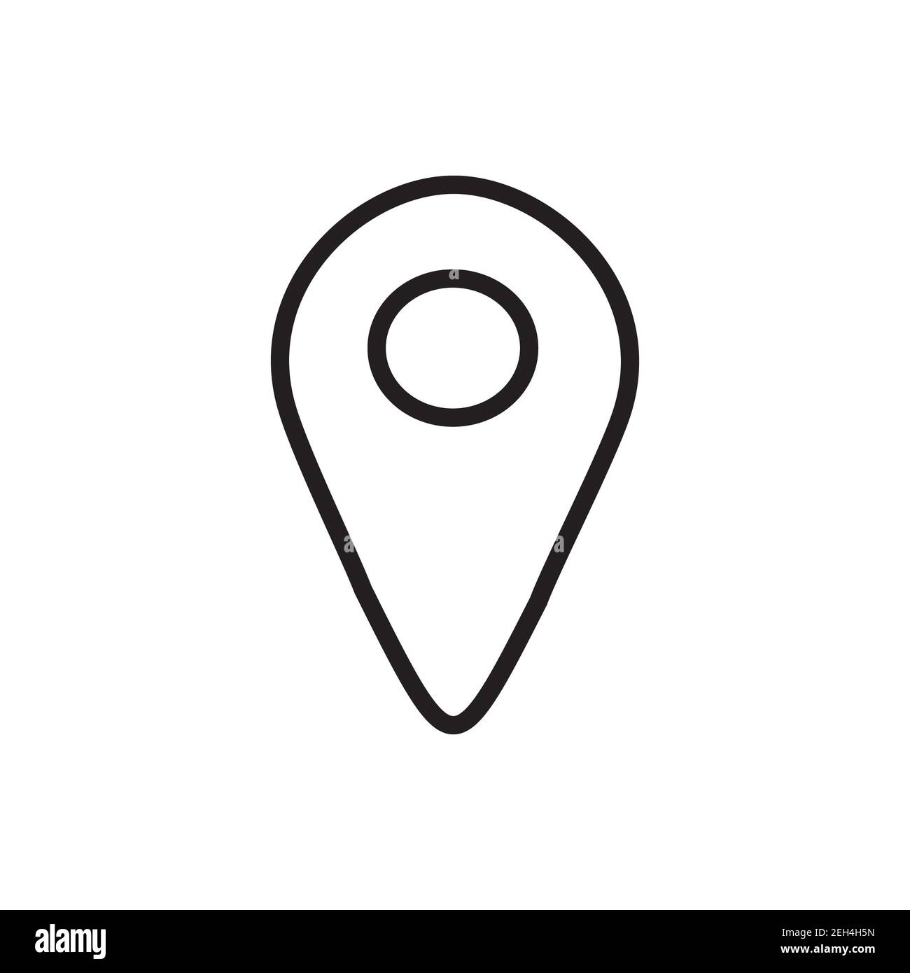 Abstract map pointer in shape Cut Out Stock Images & Pictures - Alamy