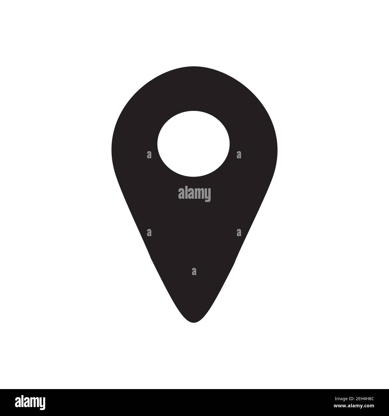 check in location map pointer icon. GPS location symbol Stock Photo - Alamy