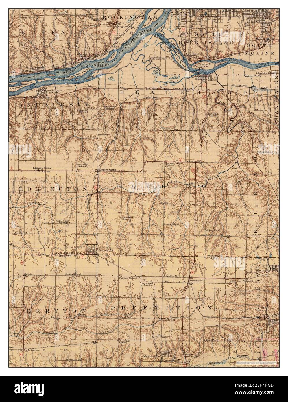 Milan, Illinois, map 1912, 1:62500, United States of America by ...