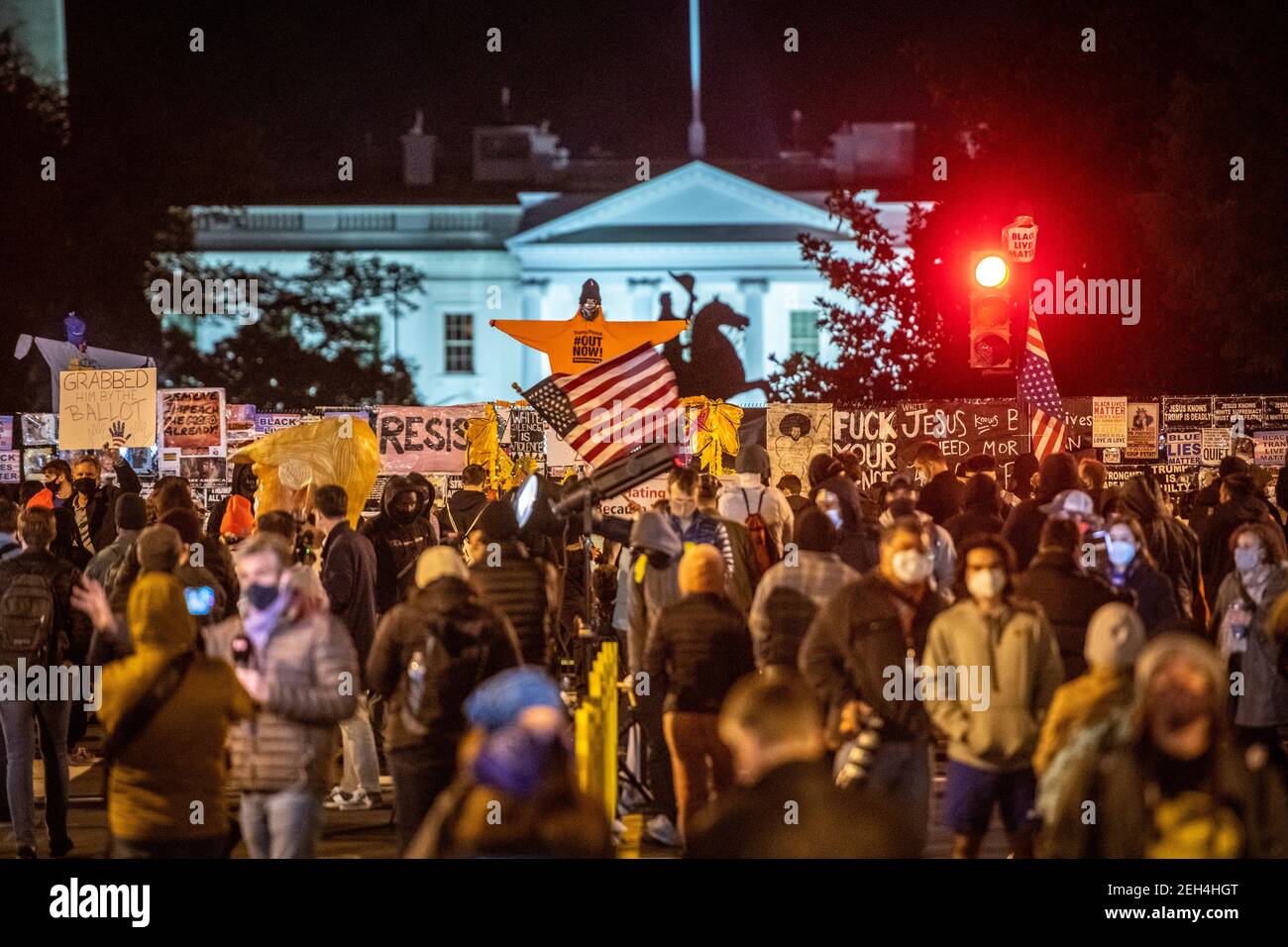 Election Night 2020 in Washington DC Stock Photo - Alamy