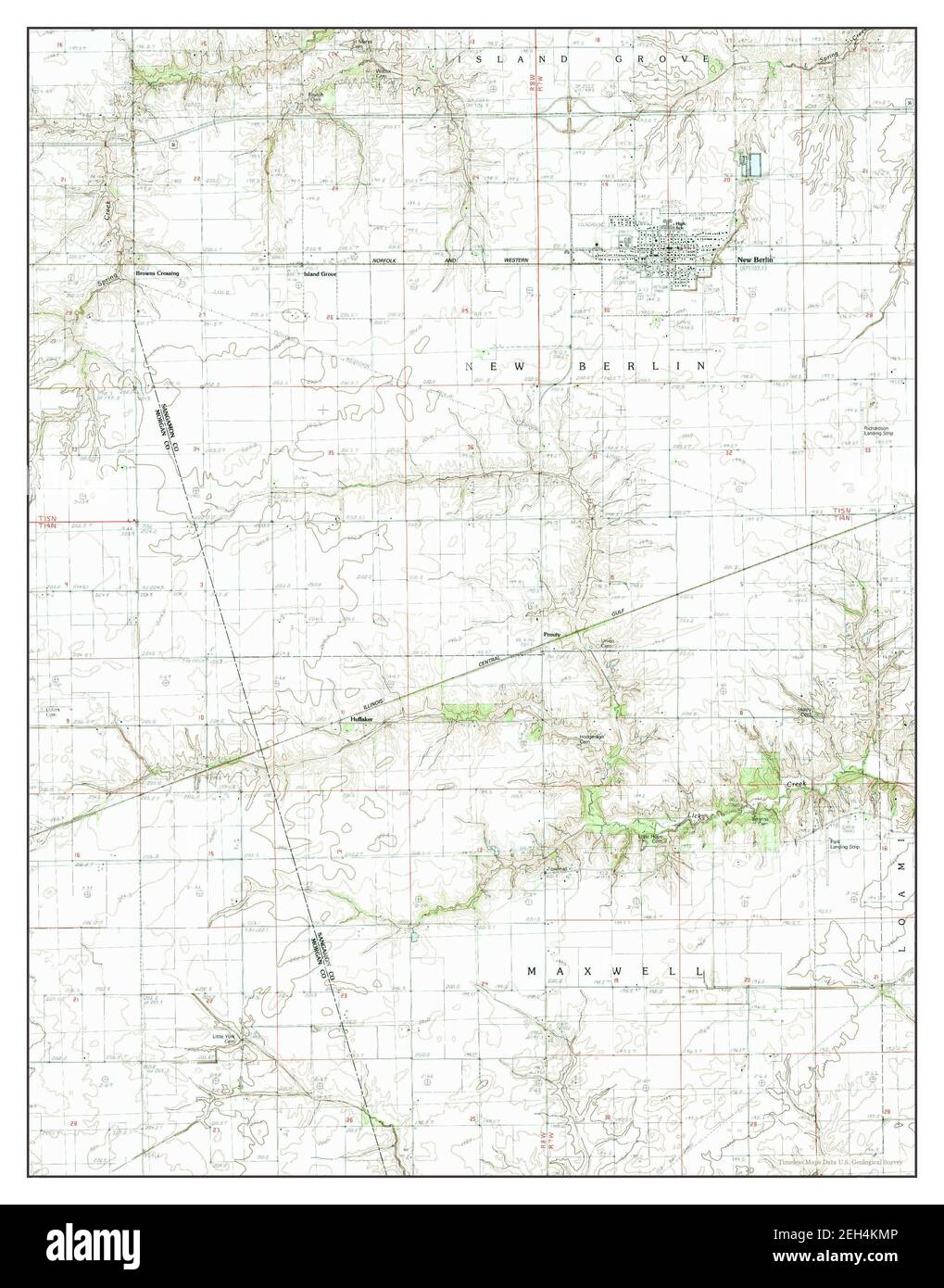 New Berlin, Illinois, map 1983, 1:24000, United States of America by ...