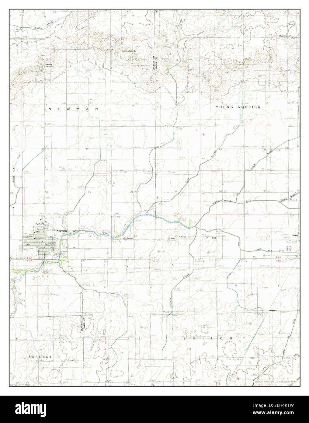 Newman, Illinois, map 1982, 1:24000, United States of America by ...
