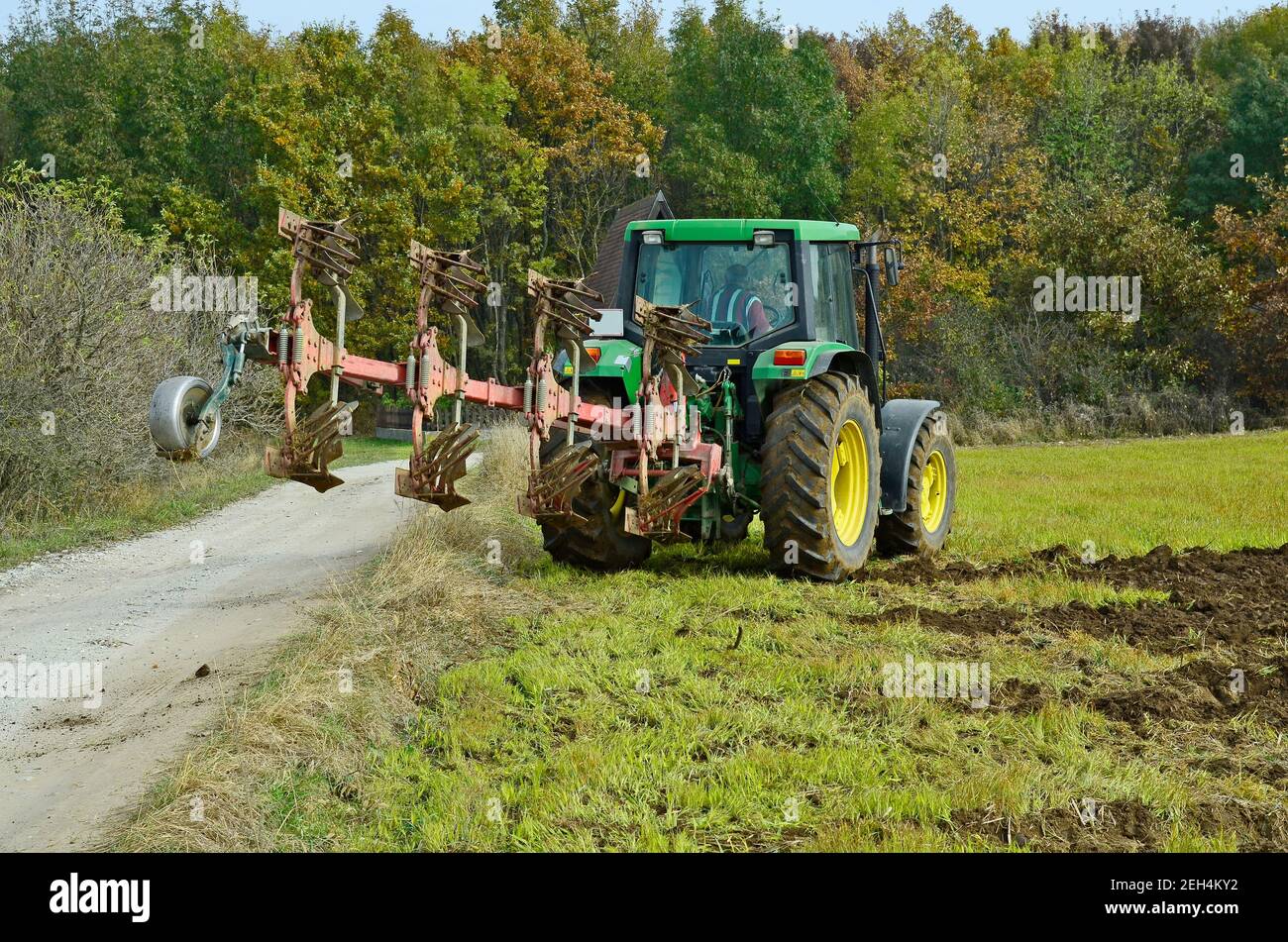 Farmer plowing field hi-res stock photography and images - Alamy