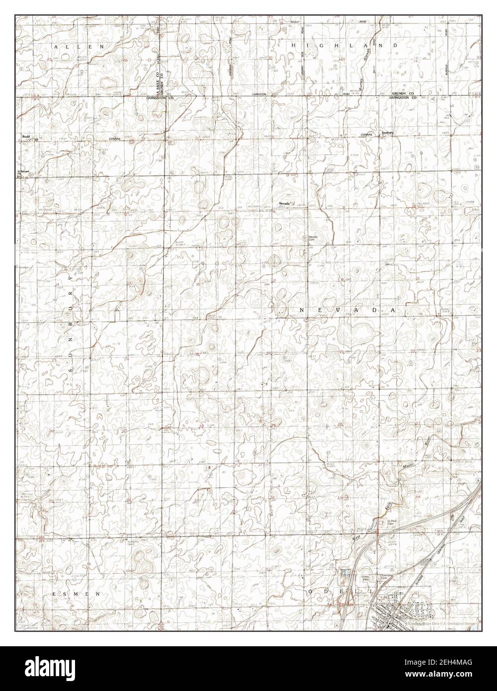 Odell, Illinois, map 1983, 1:24000, United States of America by ...