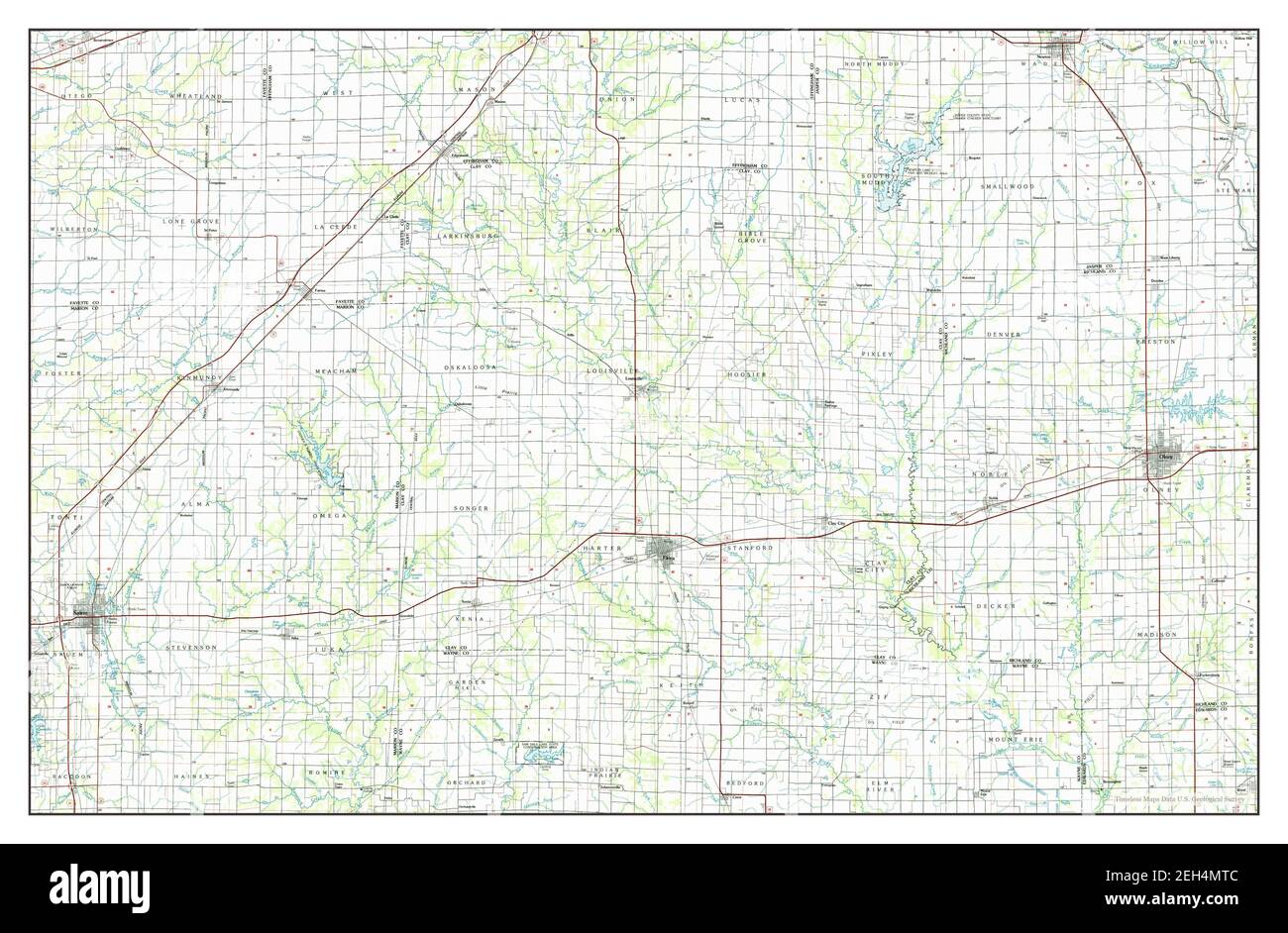 Map Of Olney High Resolution Stock Photography and Images - Alamy