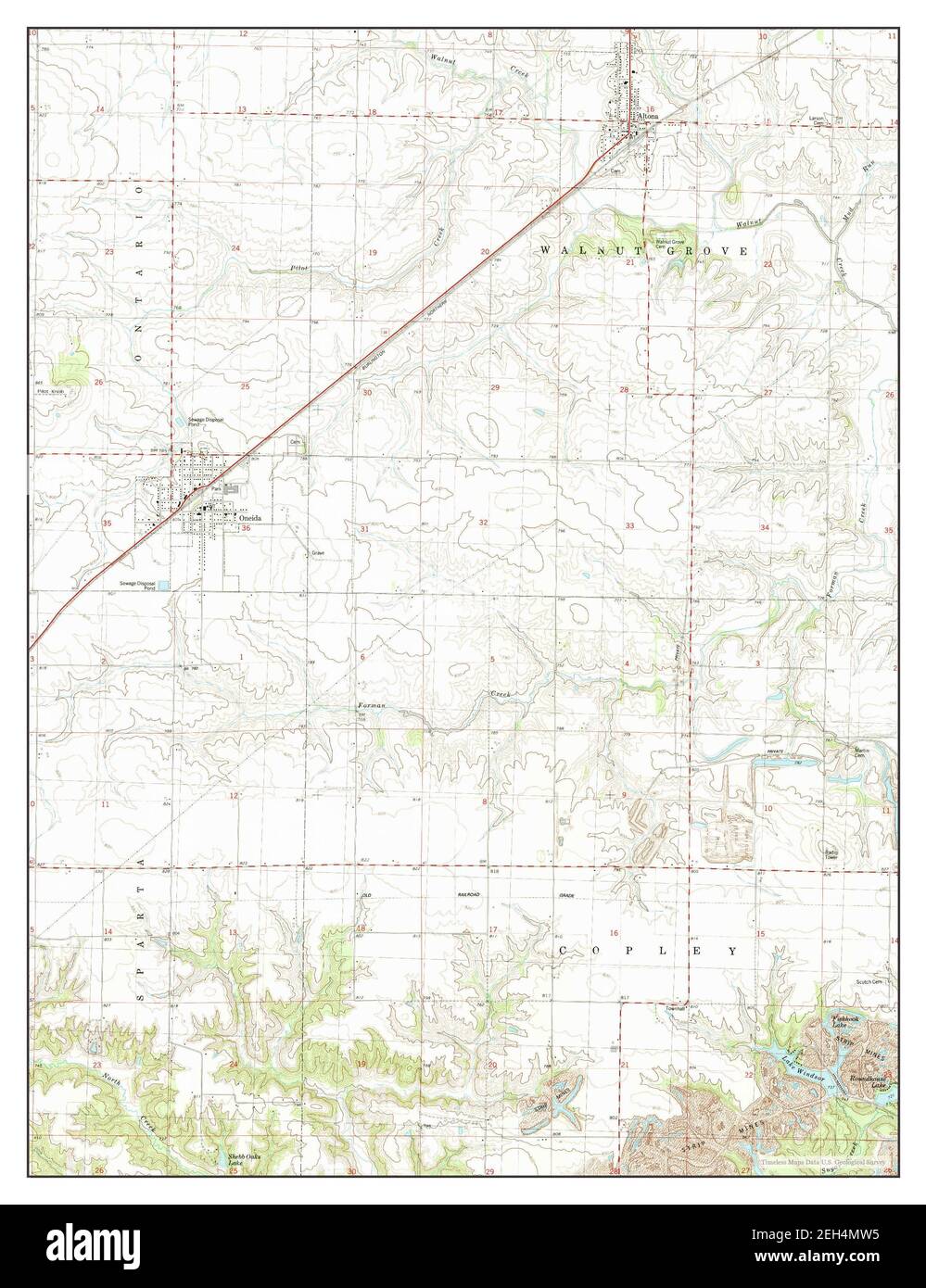 Oneida, Illinois, map 1982, 1:24000, United States of America by ...