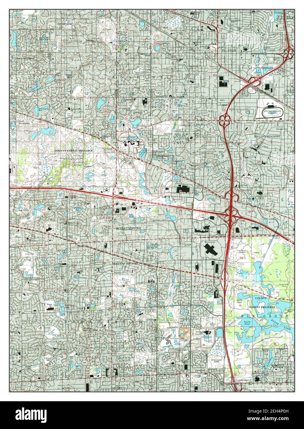 Palatine illinois map hi-res stock photography and images - Alamy