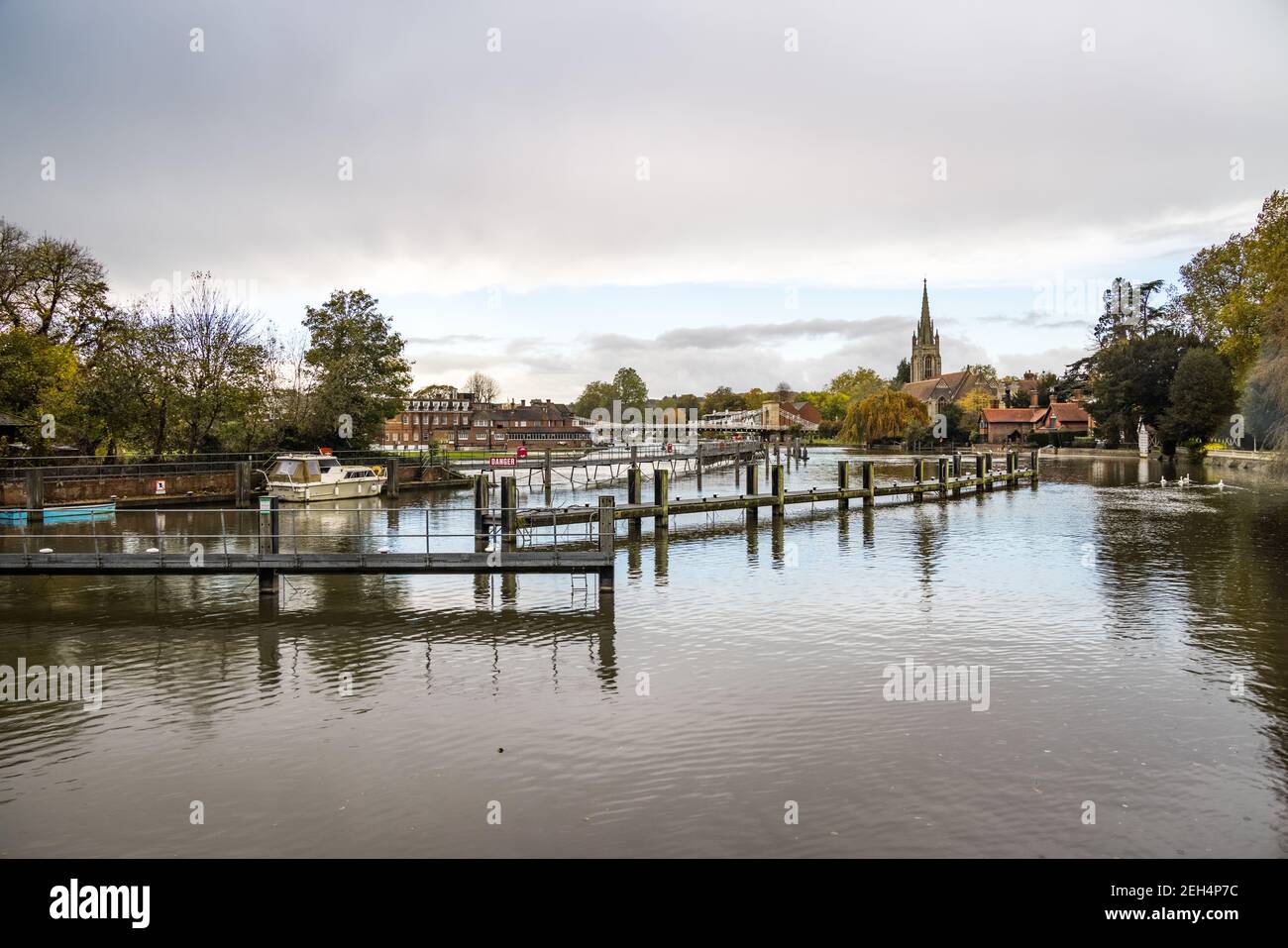 Marlow and the River Thames, England Stock Photo - Alamy
