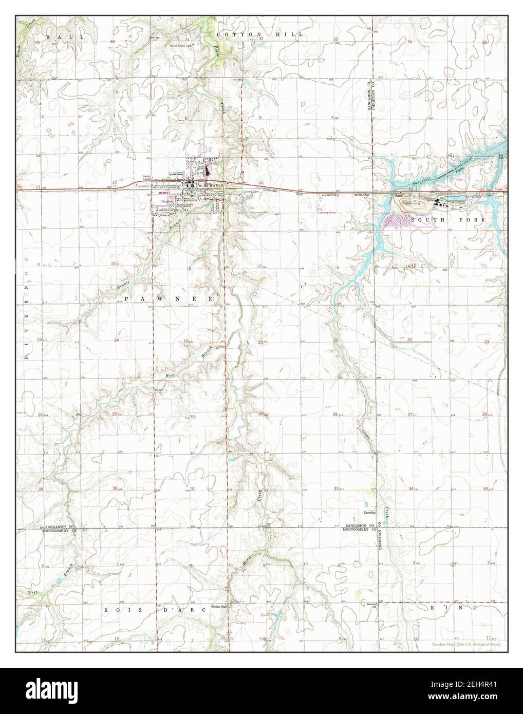 Map of pawnee hi-res stock photography and images - Alamy